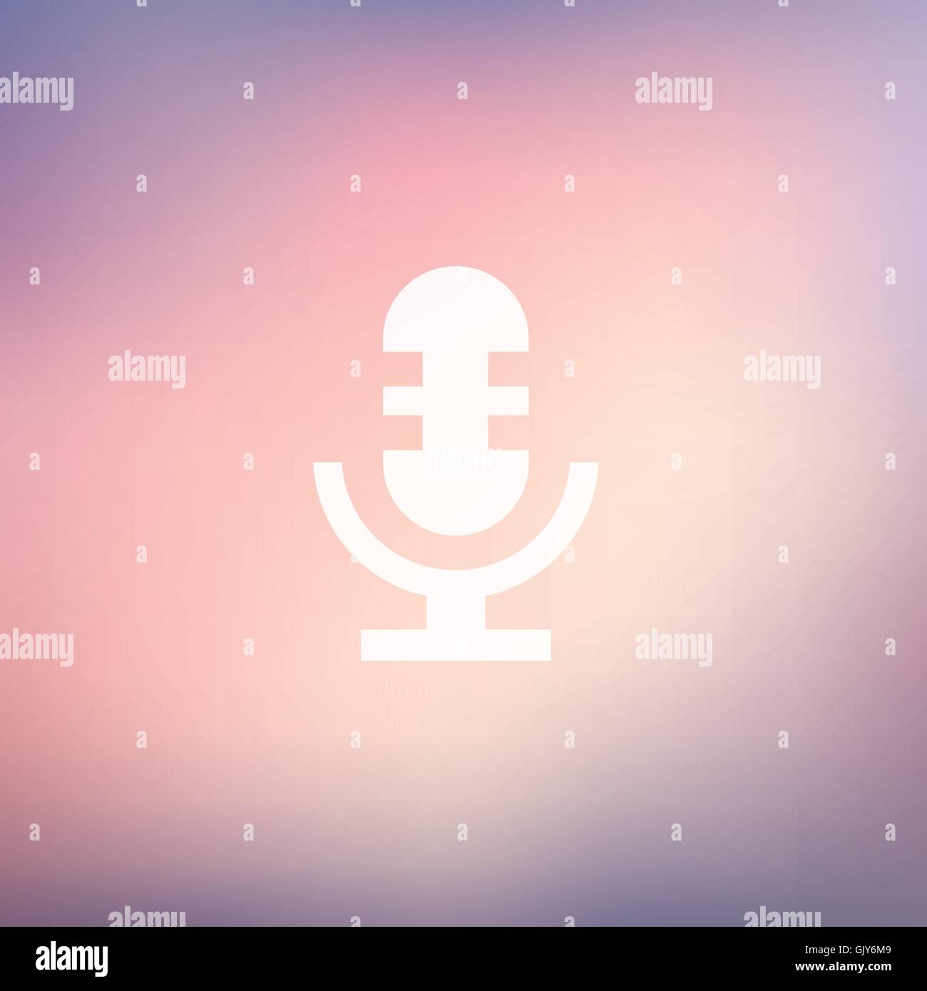 Microphone in stand isolated Stock Vector Images - Alamy