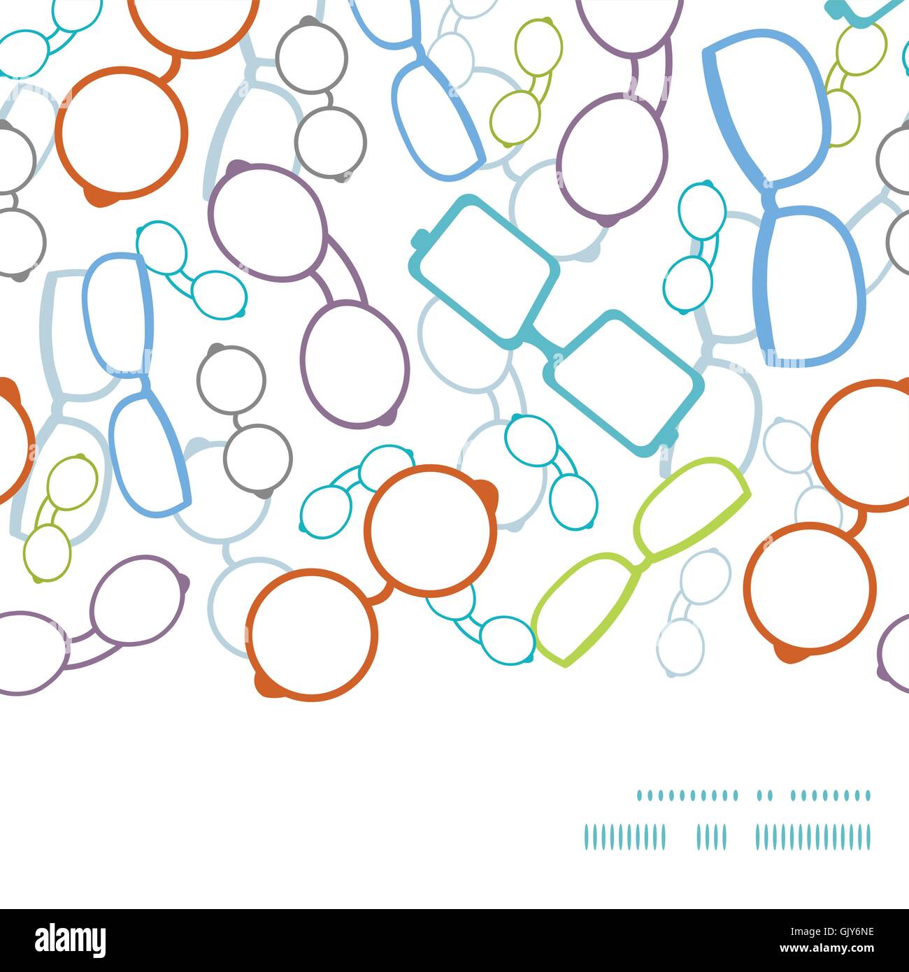 Wear eyeglasses horizontal Stock Vector Images - Alamy