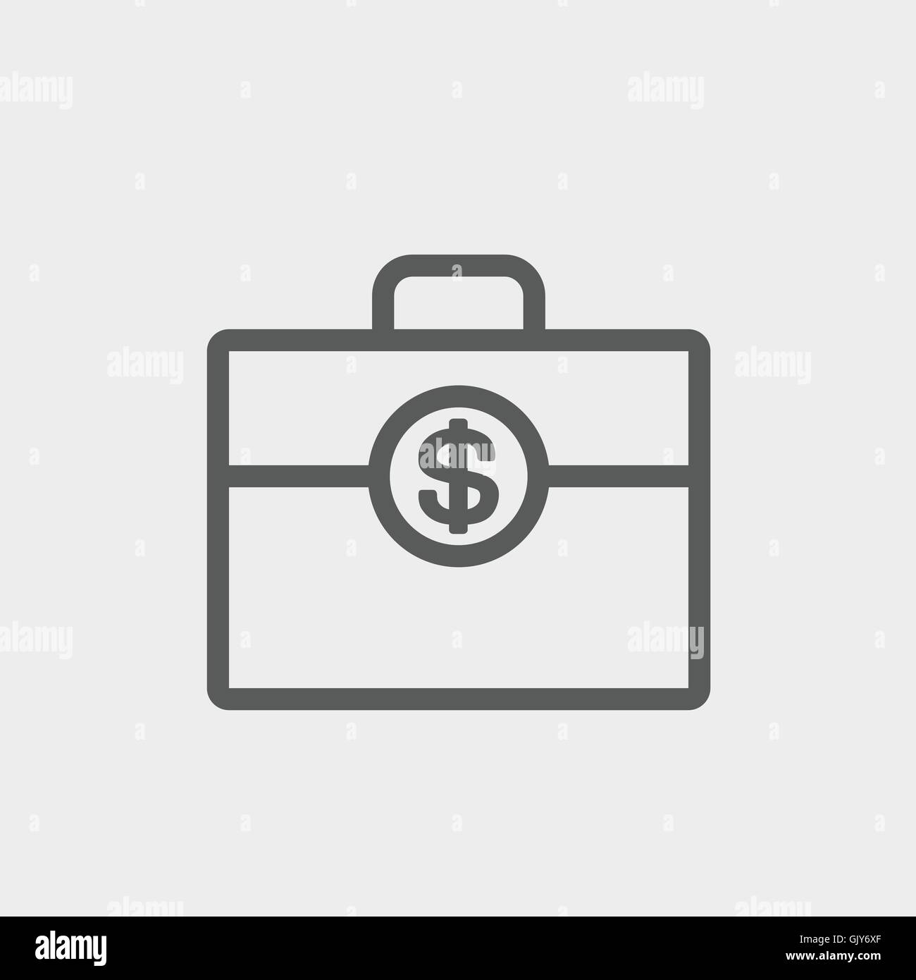Money bag dollar thin Stock Vector Images - Alamy