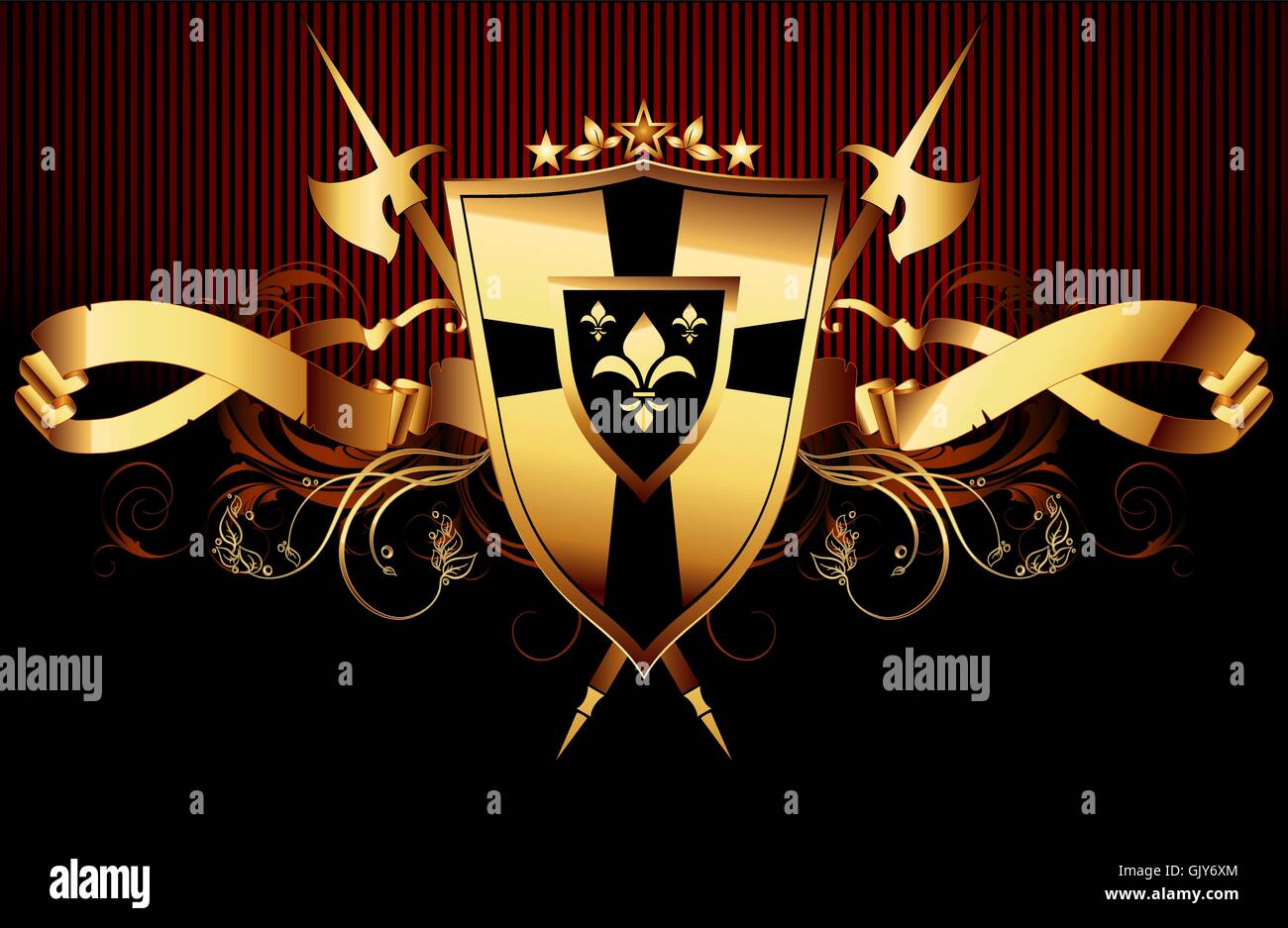 ornamental shield background Stock Vector Image & Art - Alamy