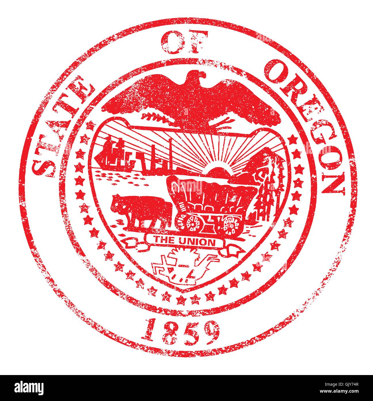 State seal of oregon hi-res stock photography and images - Alamy