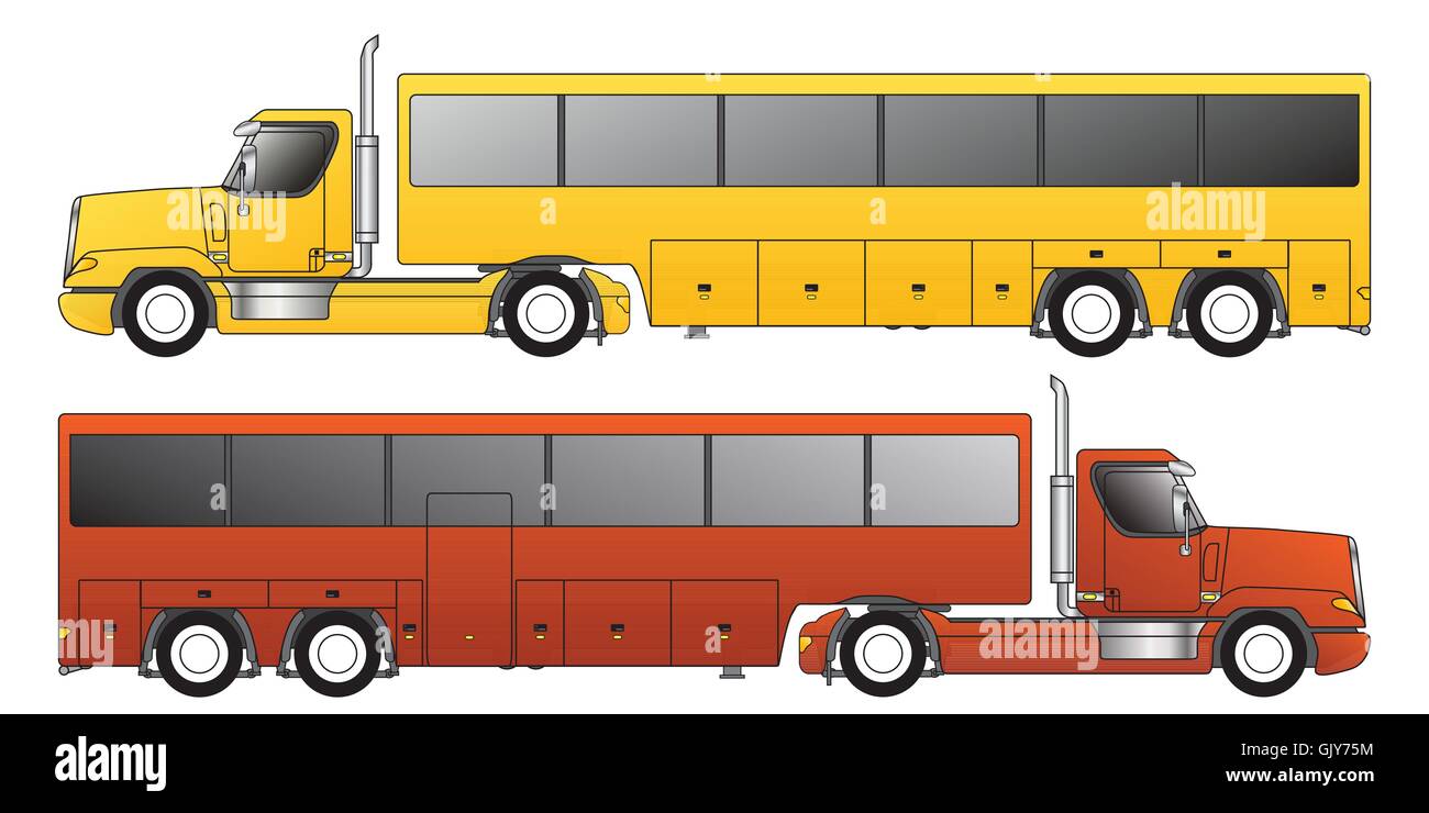 Pull trailer Stock Vector Images - Alamy