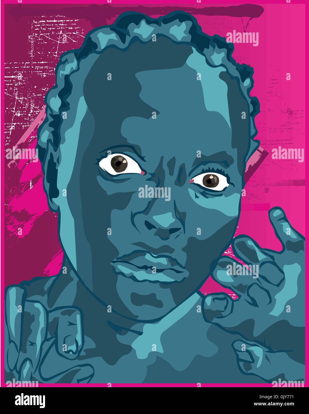 Africa model yellow Stock Vector Images - Alamy