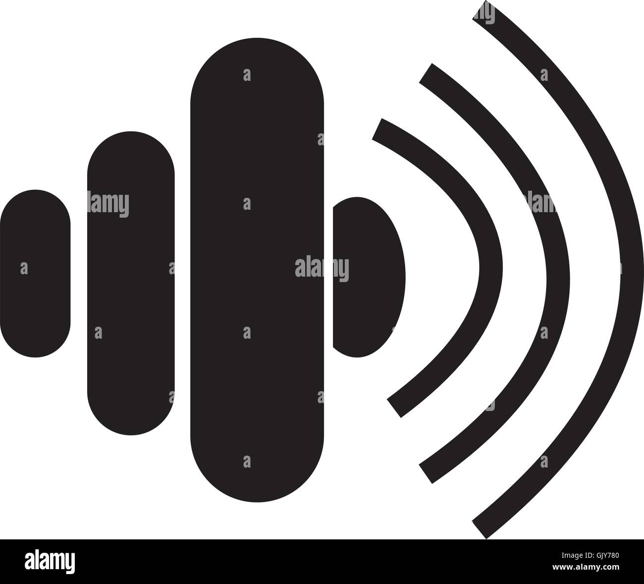 Turntable and sound Stock Vector Images - Alamy