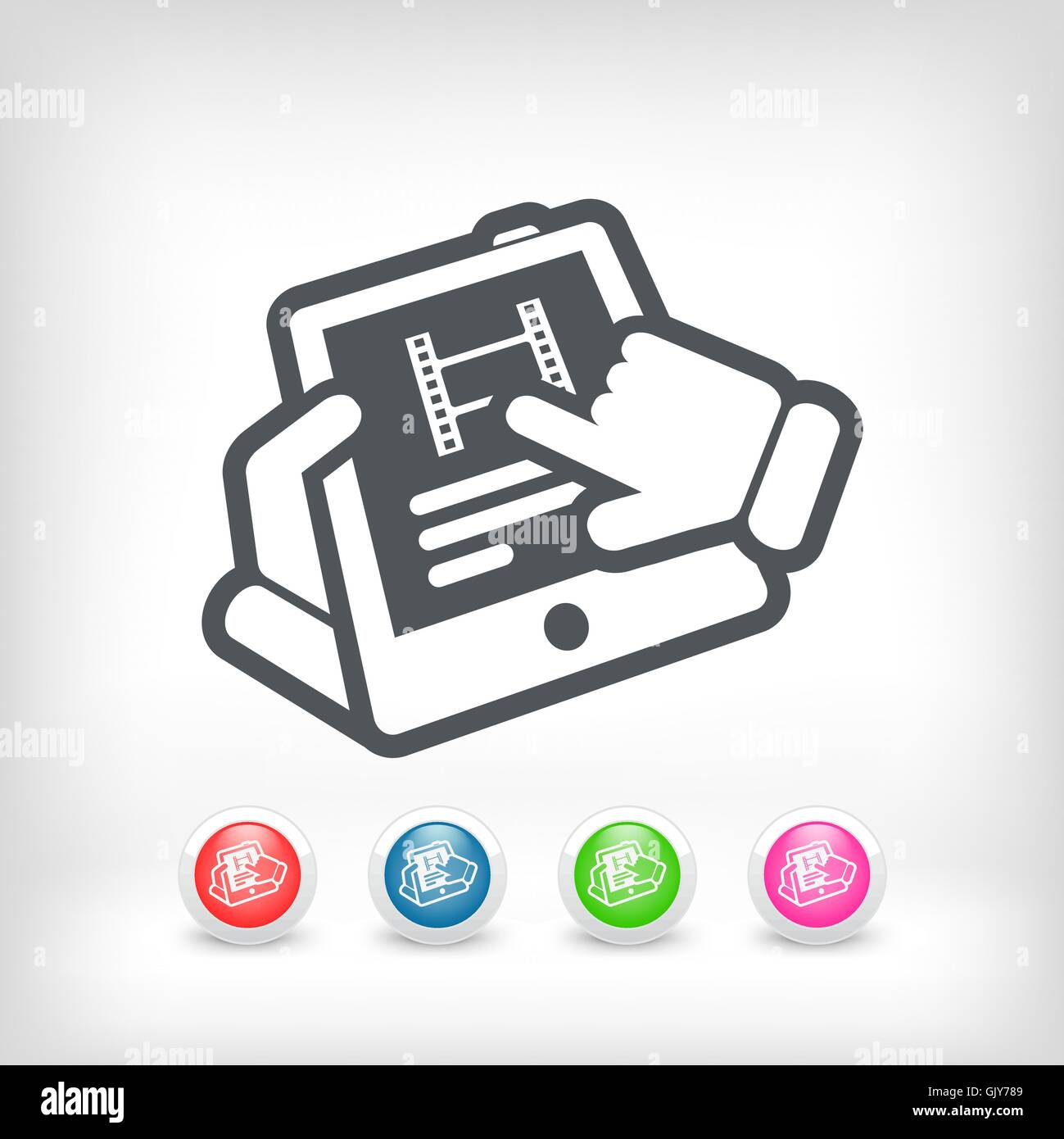 Video viewing Stock Vector Images - Alamy