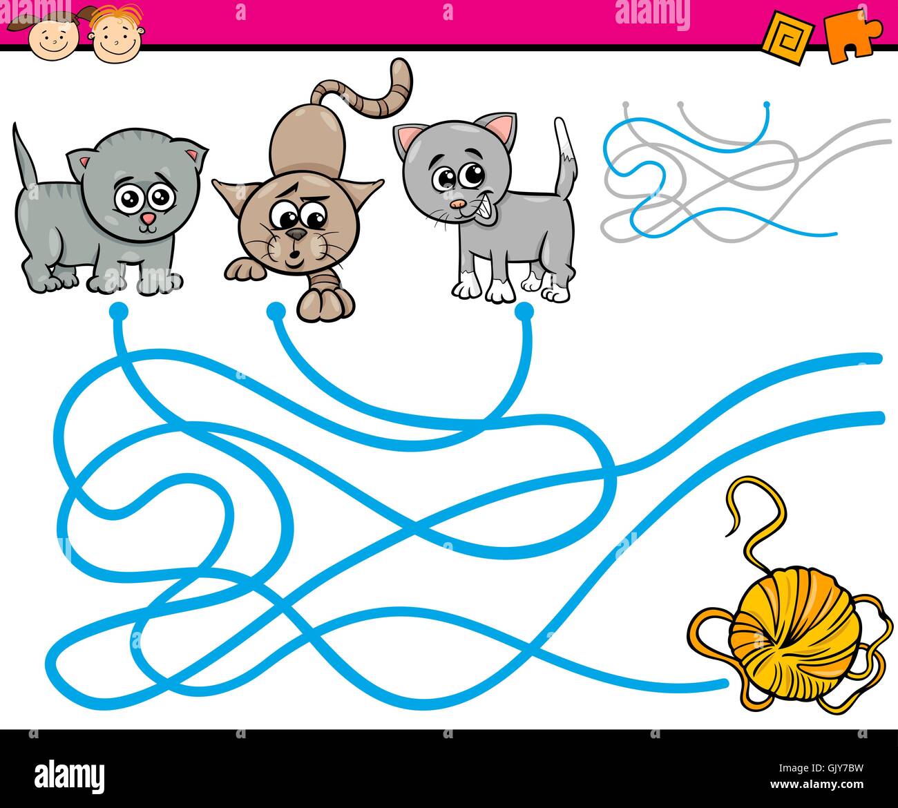 School Paths Stock Vector Images - Alamy