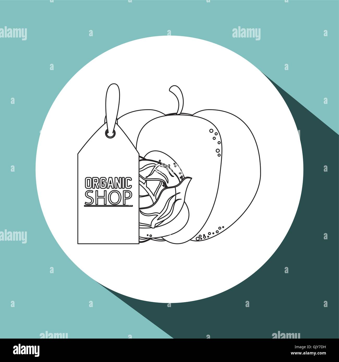 Organic shop design, vector illustration Stock Vector Image & Art - Alamy