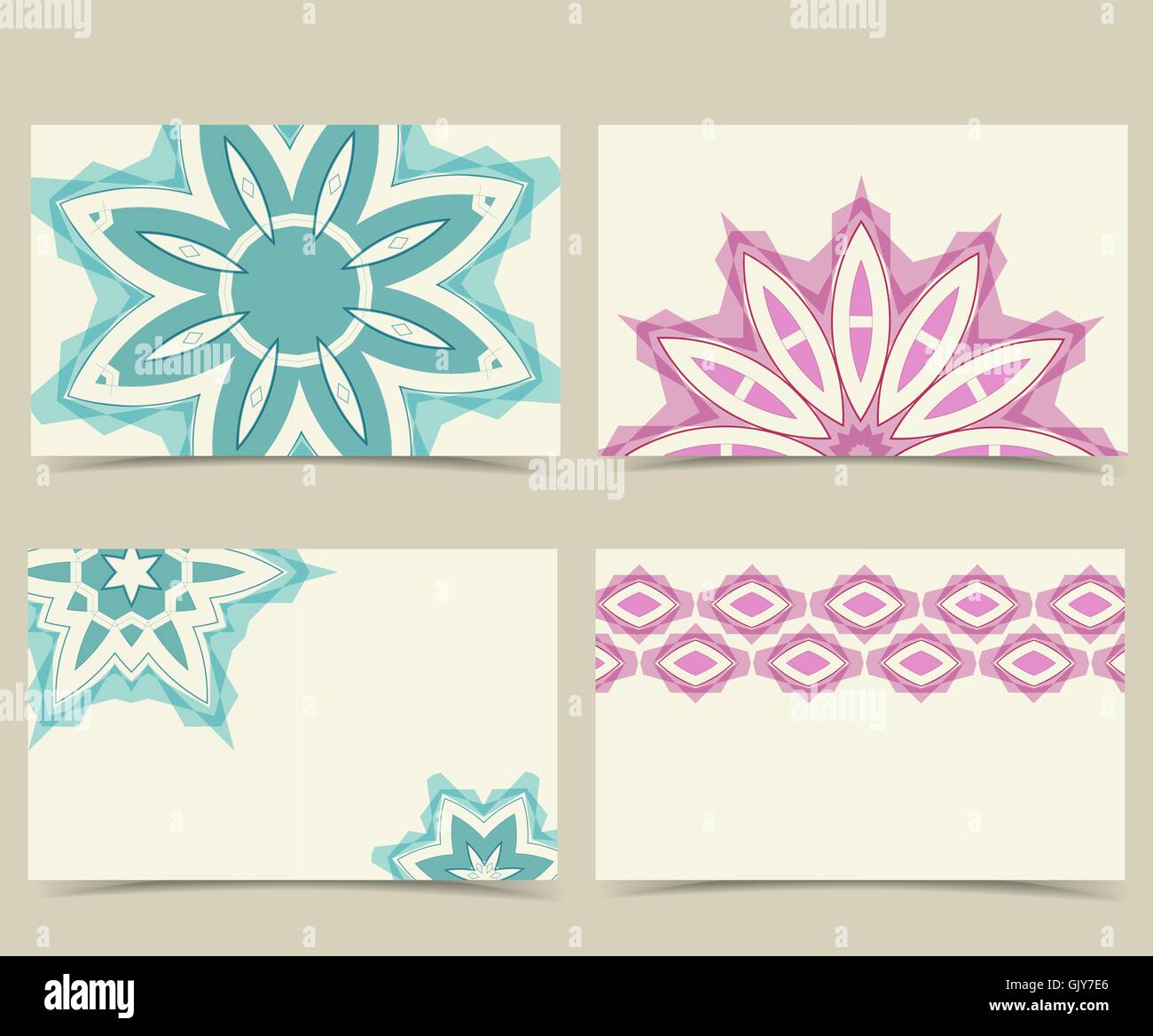 Stylish business cards design hi-res stock photography and images - Alamy