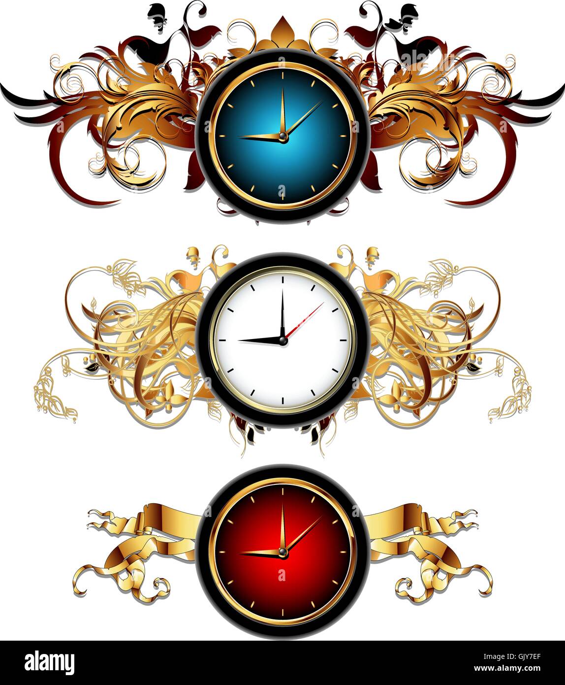 Mechanism of clocks Stock Vector Images - Alamy