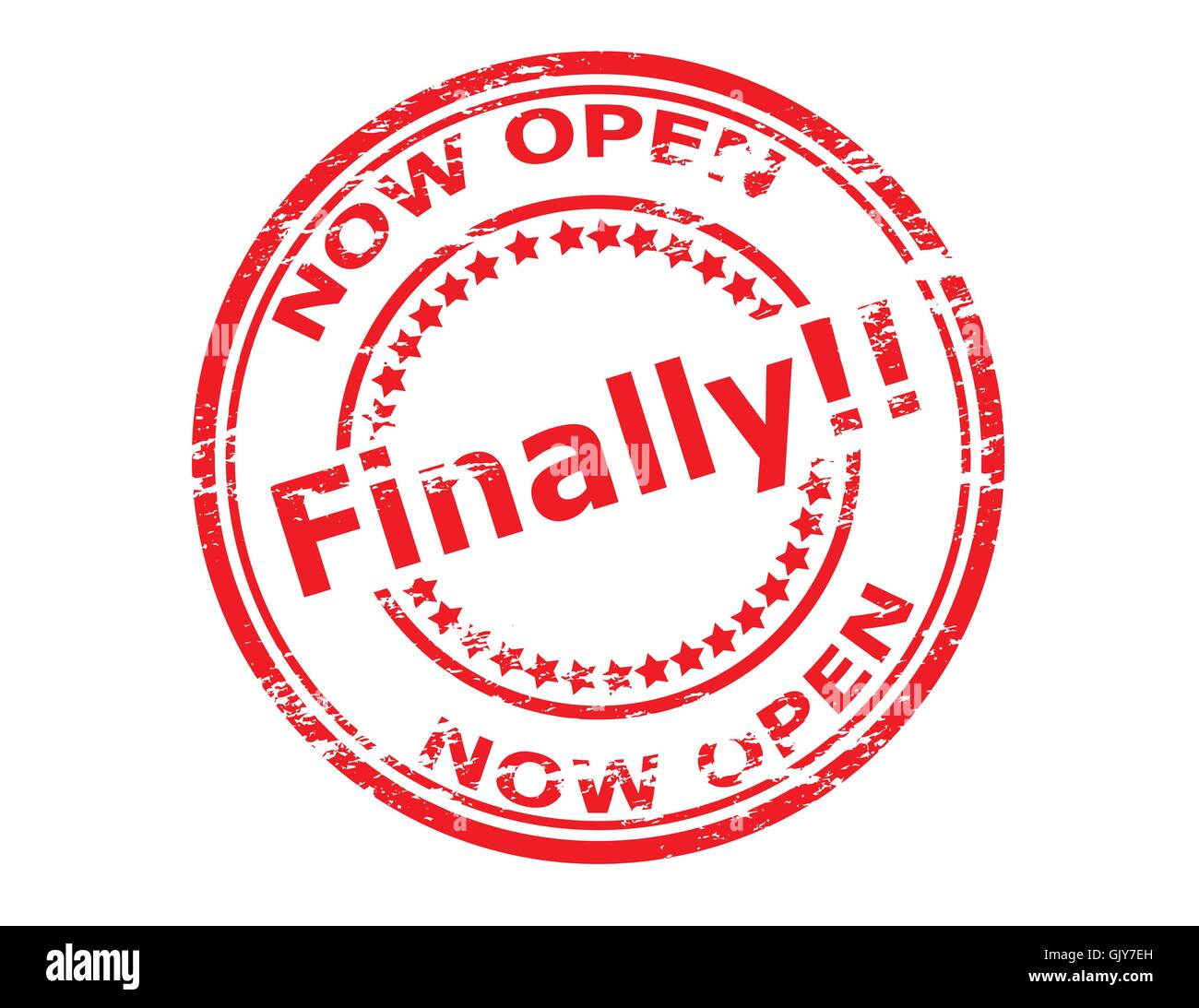 Now open finally Stock Vector Image & Art - Alamy