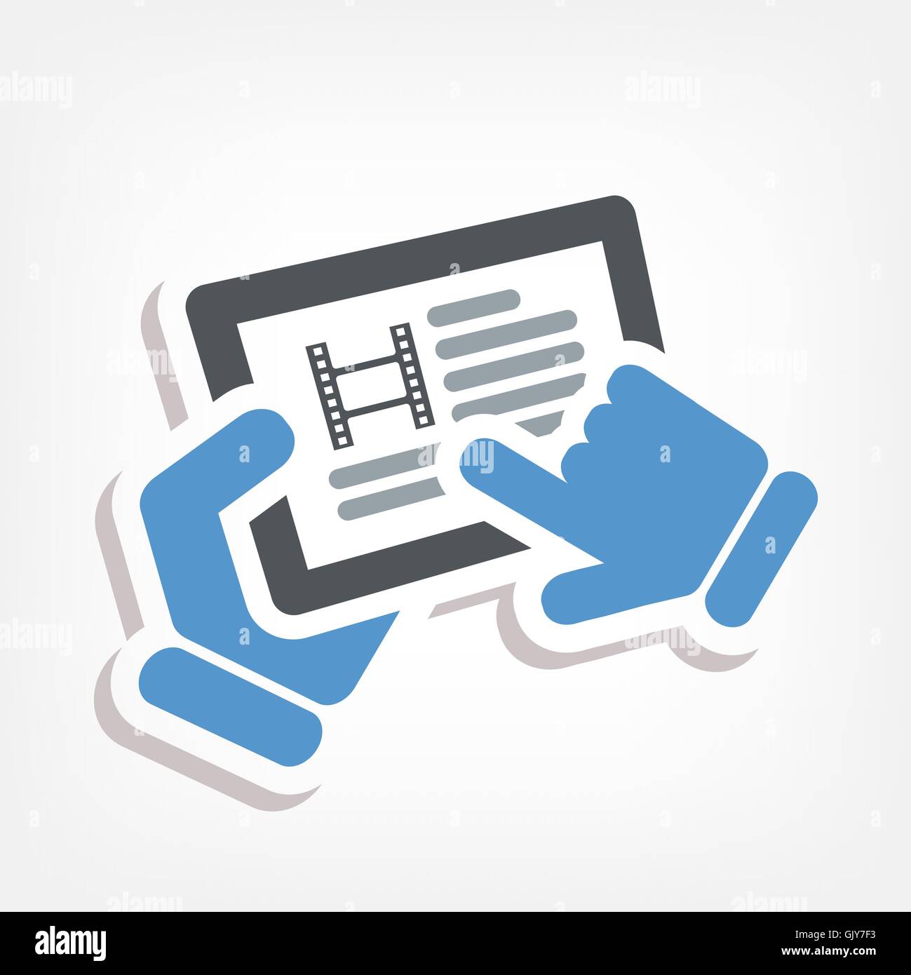 Video viewing Stock Vector Images - Alamy