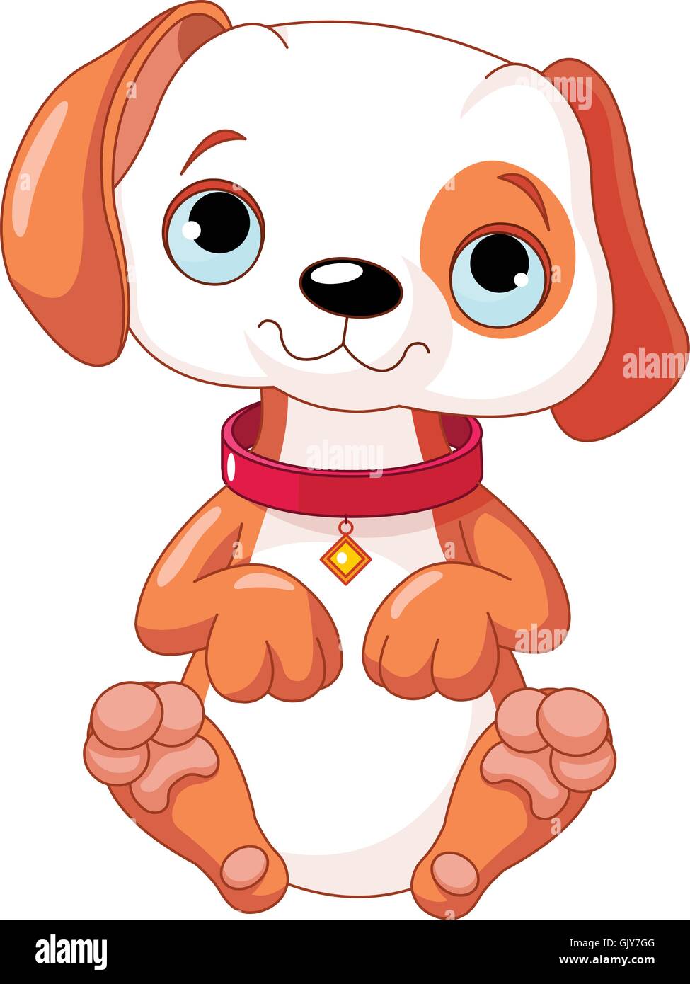 Cute puppy drawing hi-res stock photography and images - Alamy