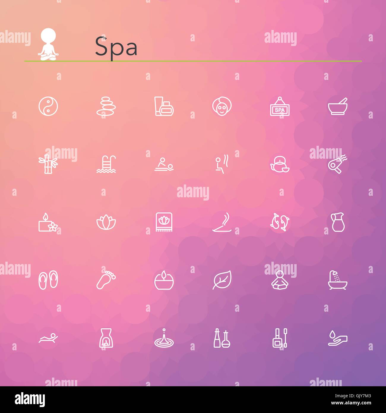 Spa procedure Stock Vector Images - Alamy