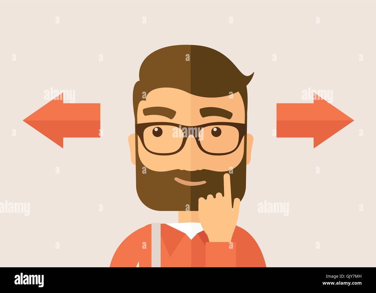 Smart think decision Stock Vector Images - Alamy