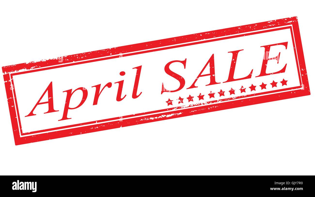 April sale Stock Vector Images - Alamy