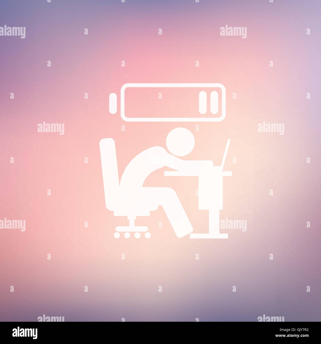 Out of energy man in flat style icon Stock Vector Image & Art - Alamy