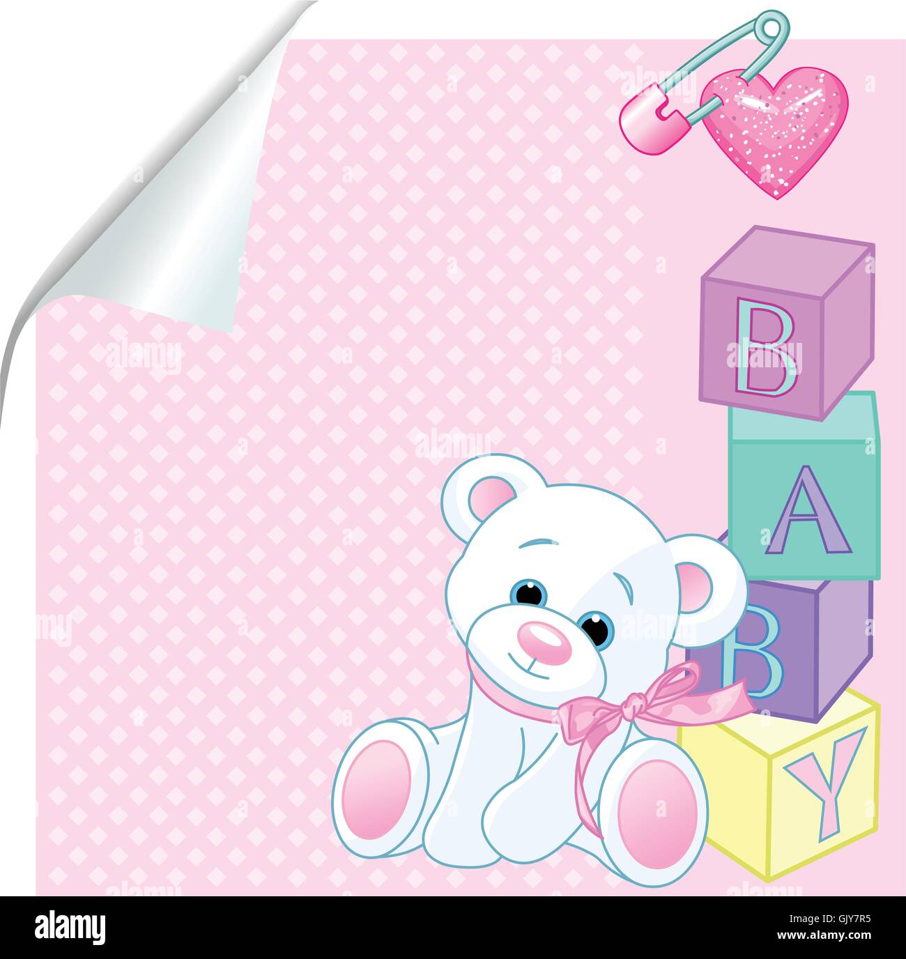 Baby block logo Stock Vector Images - Alamy