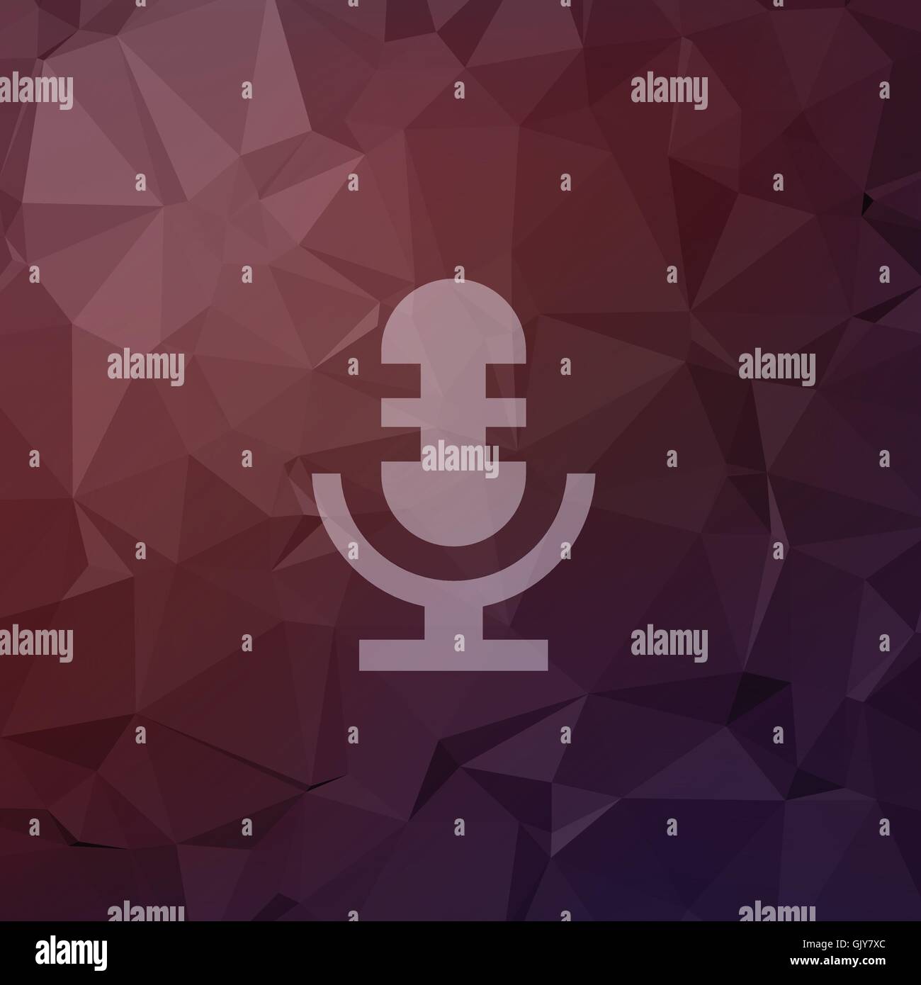Microphone in stand isolated Stock Vector Images - Alamy