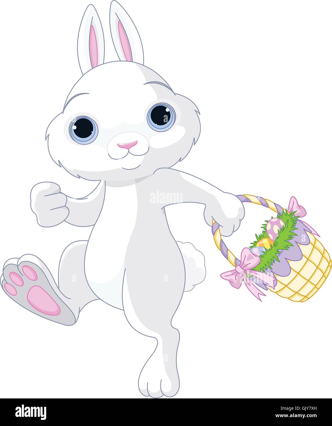 White bunny cartoon hi-res stock photography and images - Alamy