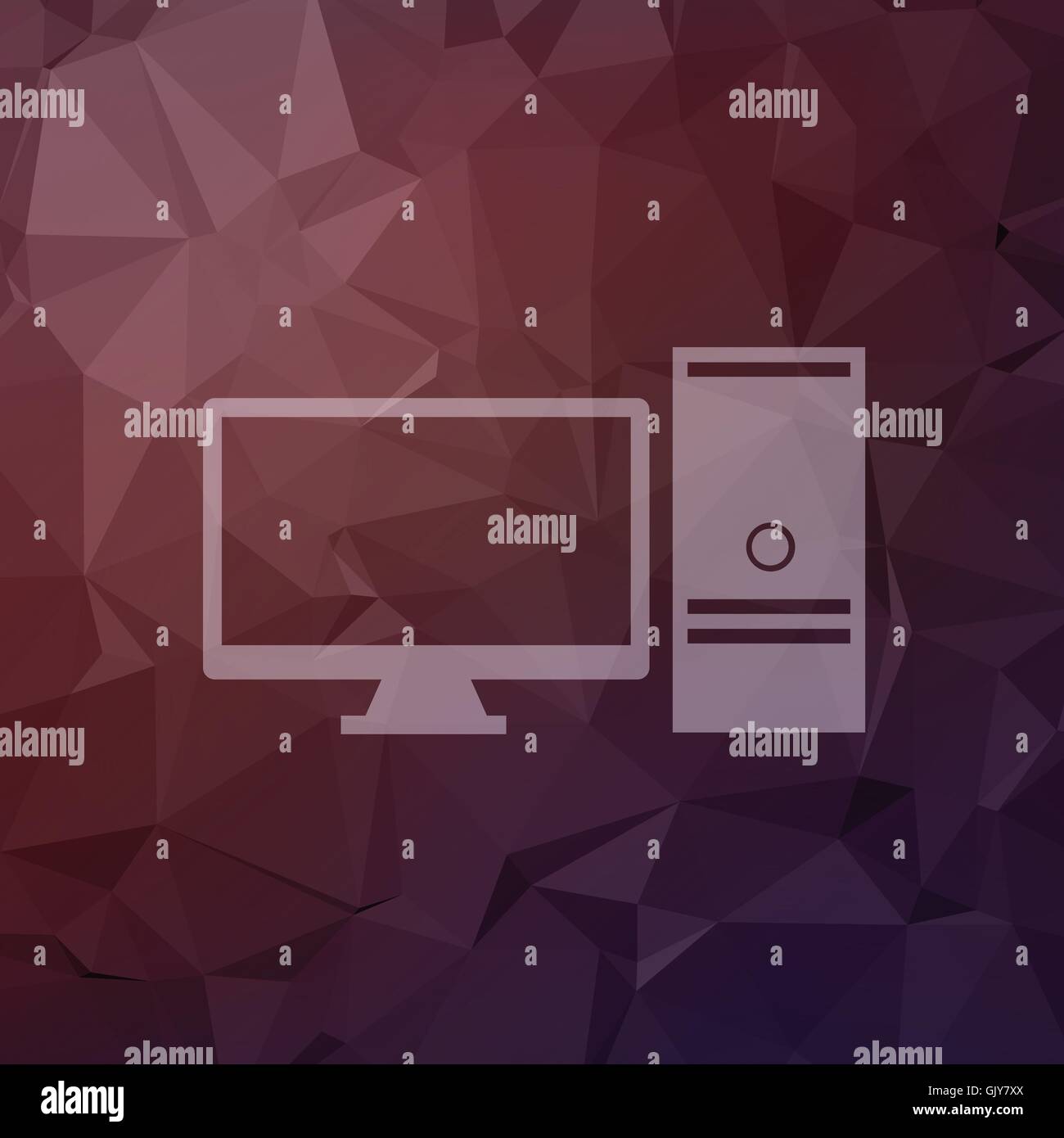 Personal computer in flat style icon Stock Vector Image & Art - Alamy