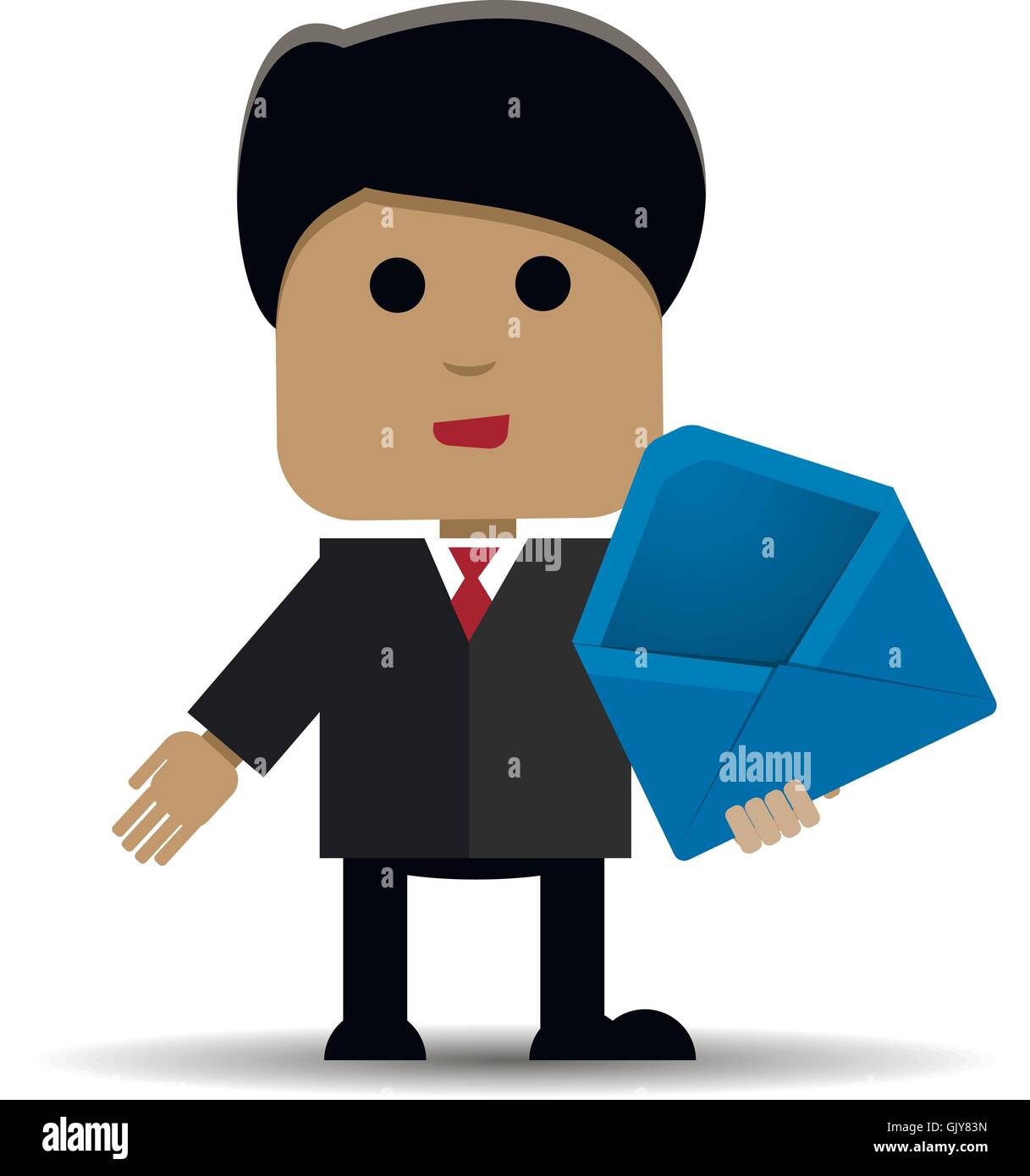 Man with an envelope Stock Vector Image & Art - Alamy