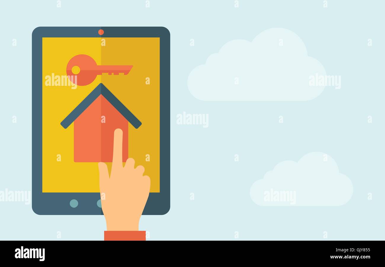 House design tablet Stock Vector Images - Alamy