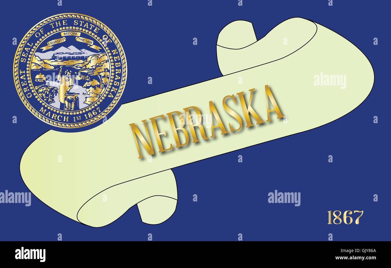 Nebraska flag Stock Vector Images - Alamy
