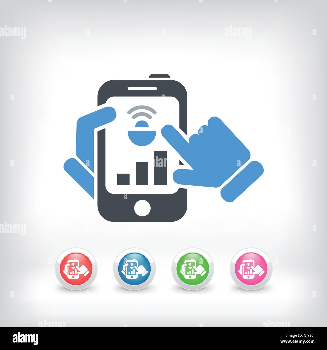 Smartphone connection icon Stock Vector Image & Art - Alamy