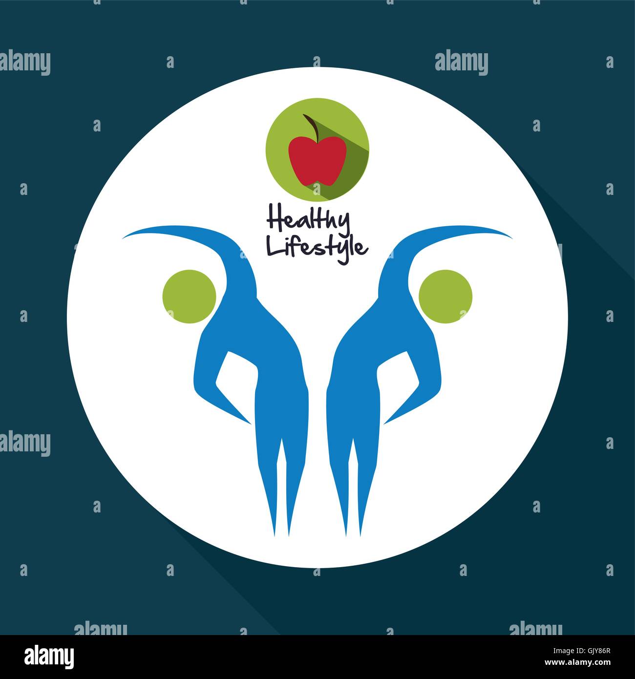 Healthy lifestyle design. bodycare icon. Isolated illustration Stock ...