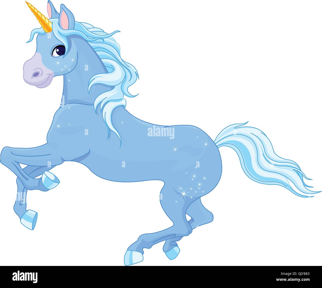 Unicorn purple fairy tale Cut Out Stock Images & Pictures - Alamy