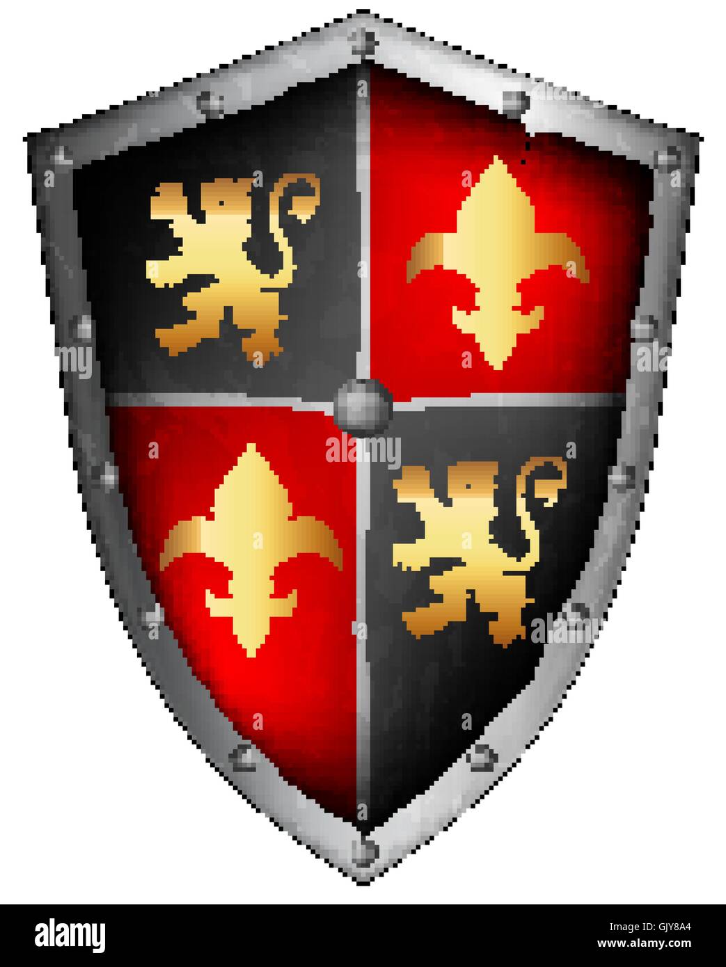 Lily shield Stock Vector Images - Alamy