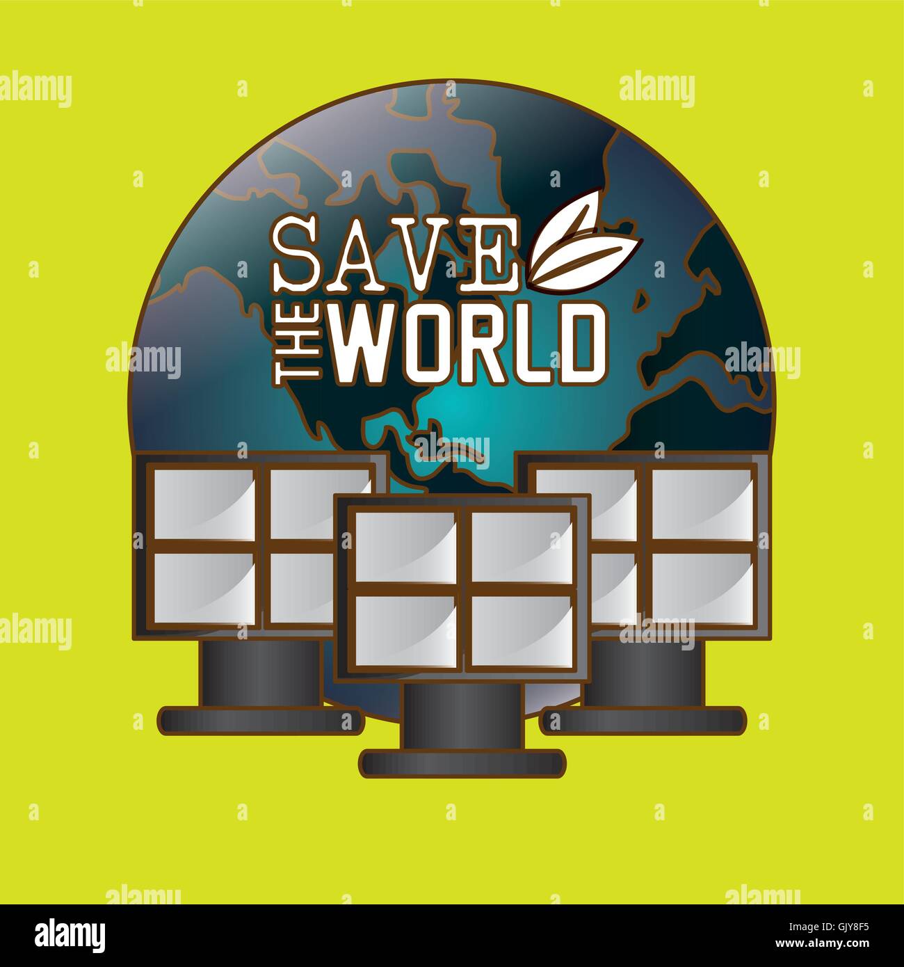 Save world design, vector illustration Stock Vector Image & Art - Alamy