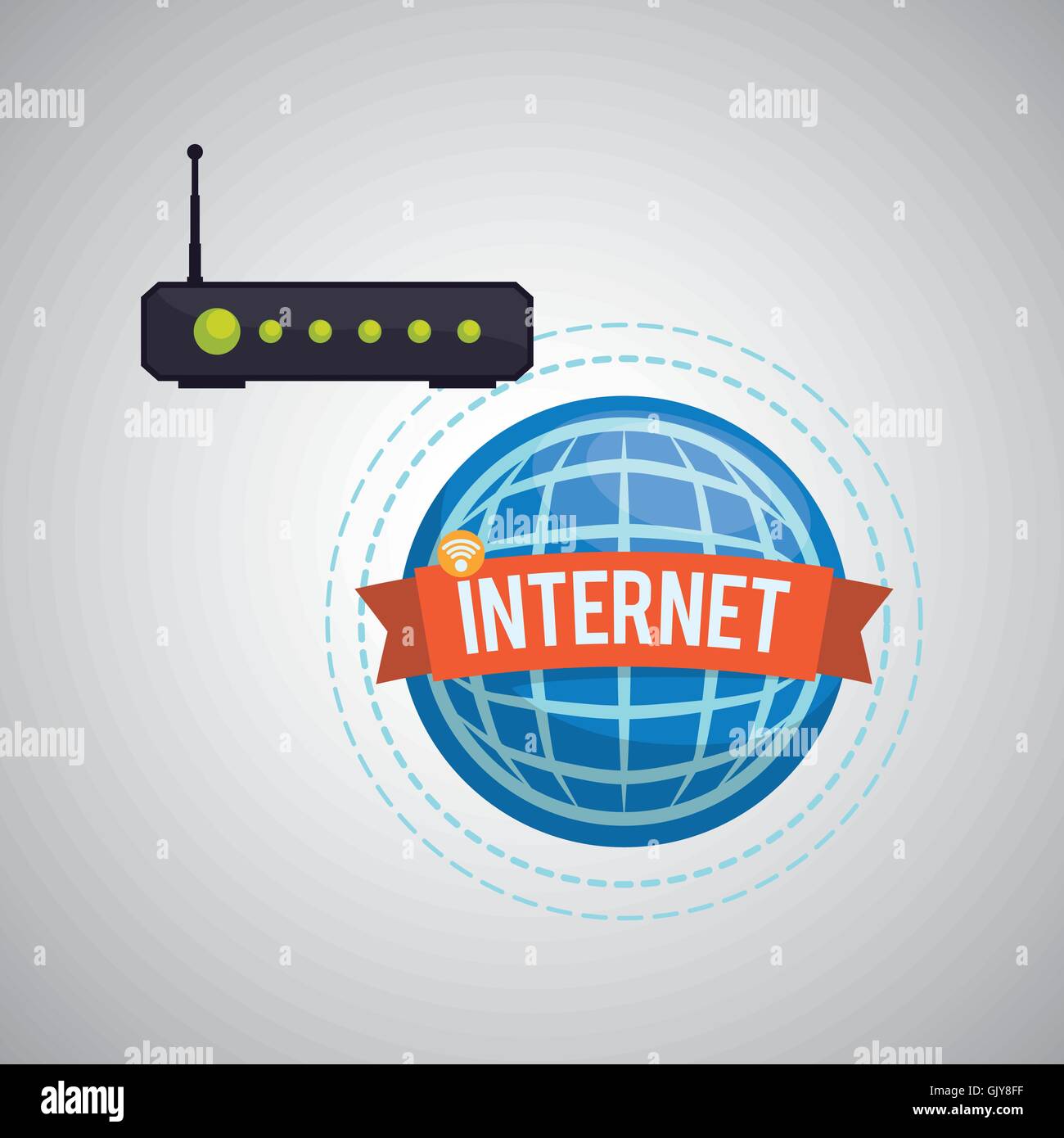 Internet design. Online icon. Colorful illustration Stock Vector Image ...