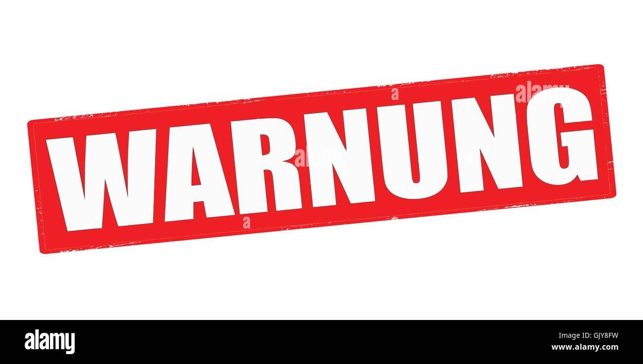German red warning sign Stock Vector Images - Alamy
