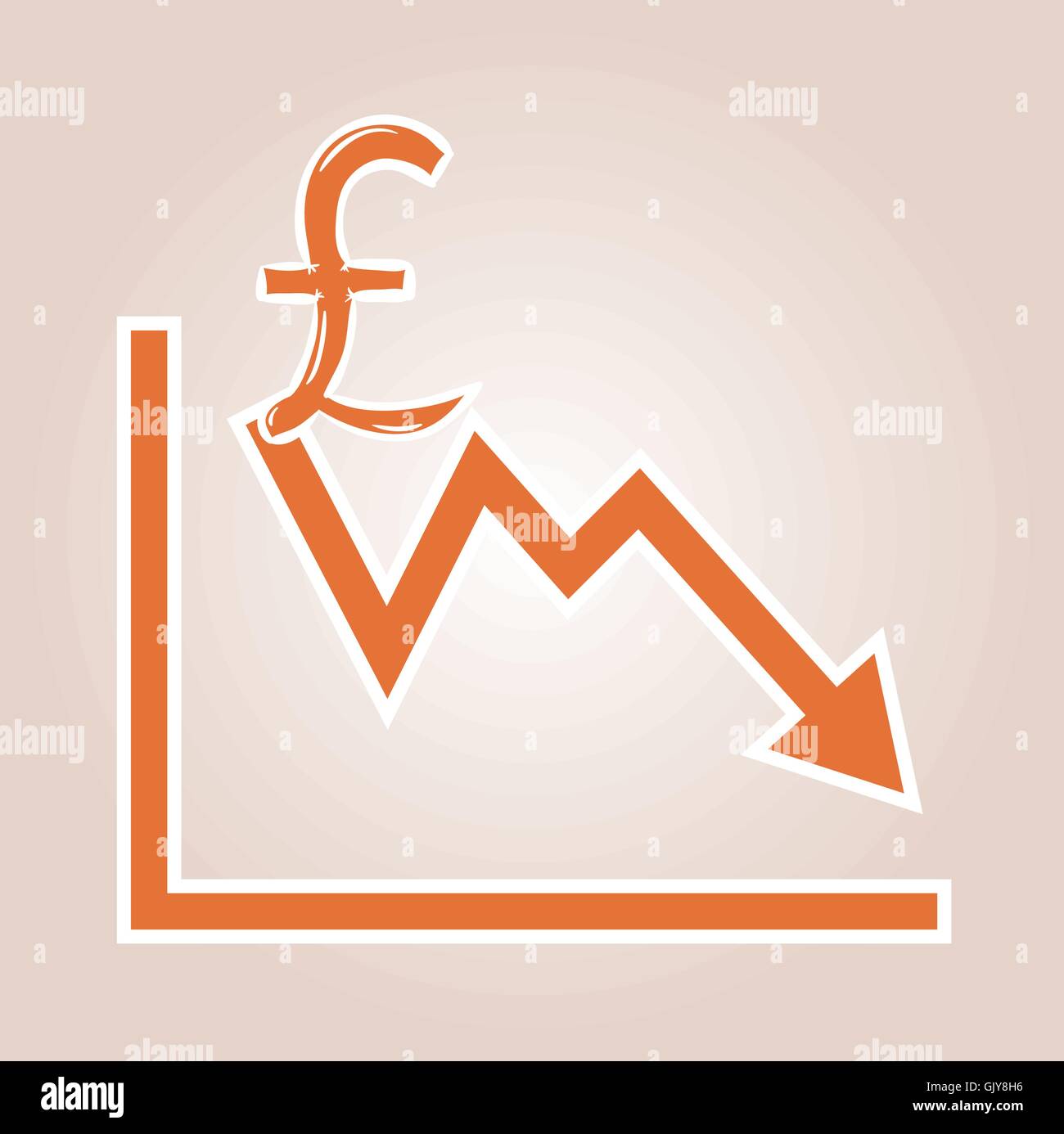 Decrease pound symbol hi-res stock photography and images - Alamy