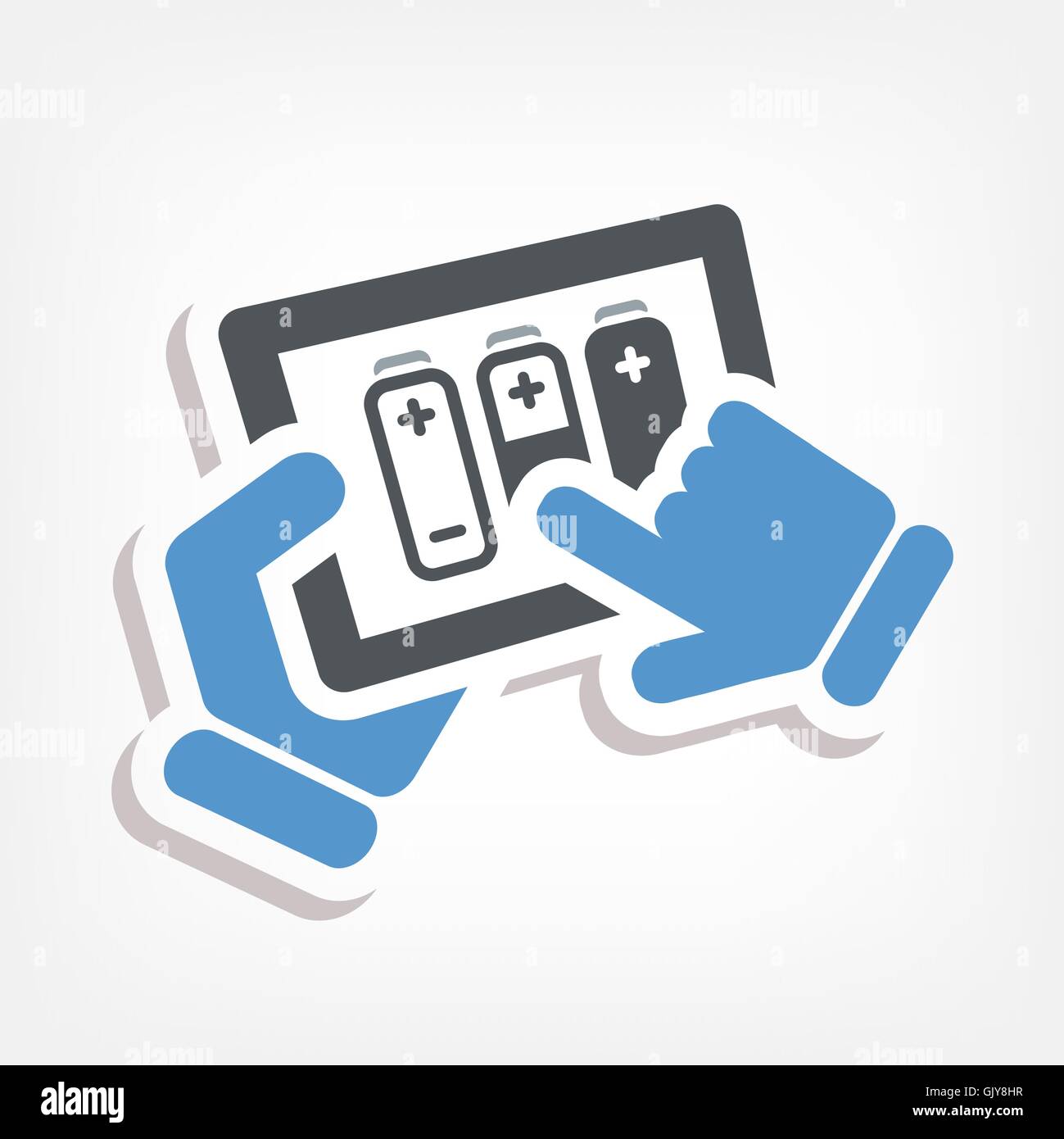 Battery level touchscreen Stock Vector Image & Art - Alamy