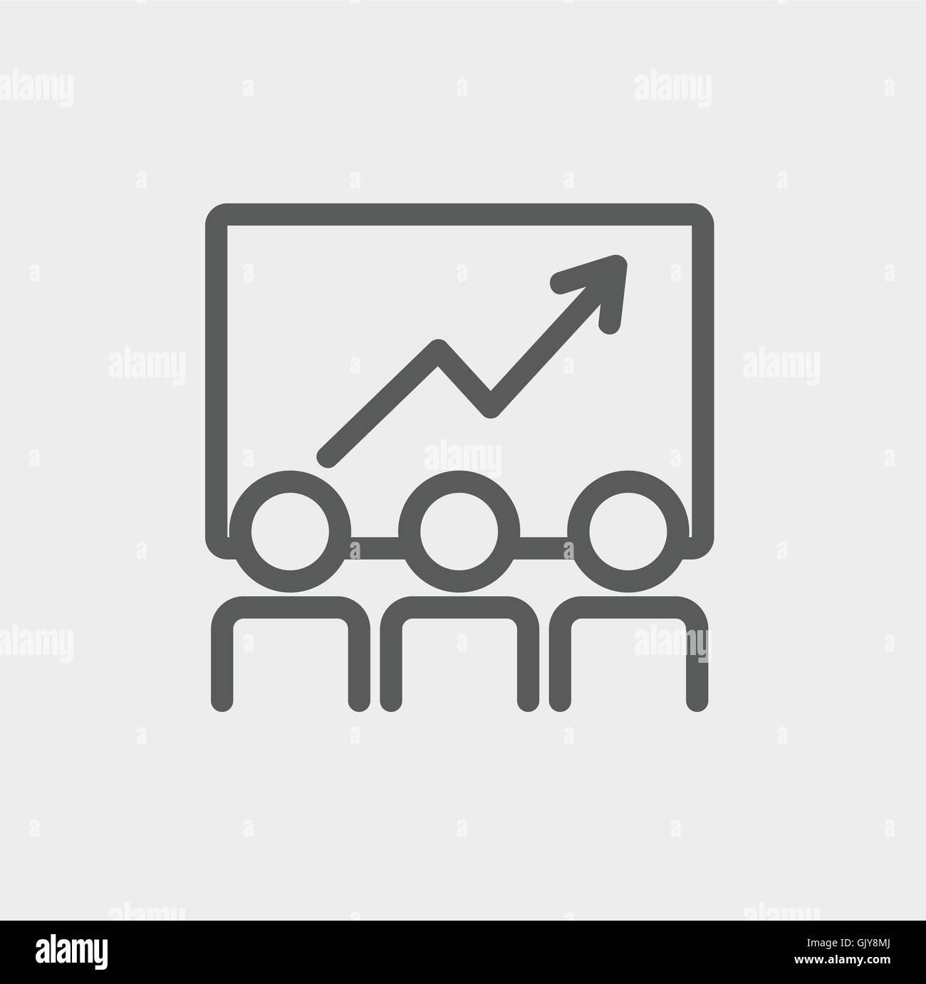 Business growth chart illustration finance Black and White Stock Photos ...