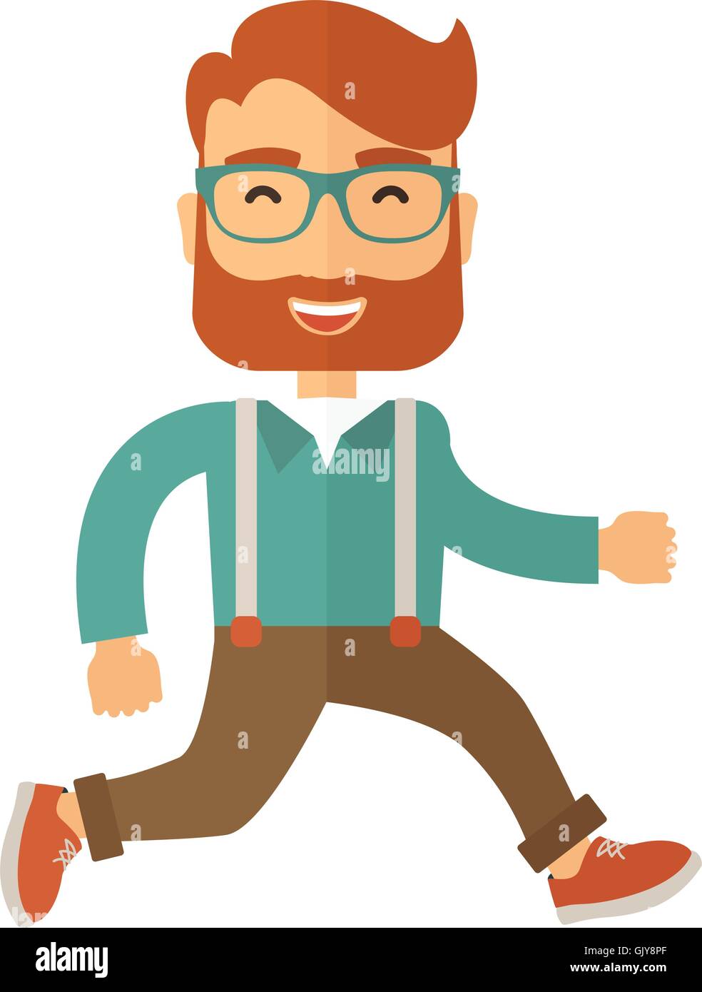 Man running cartoon hi-res stock photography and images - Alamy