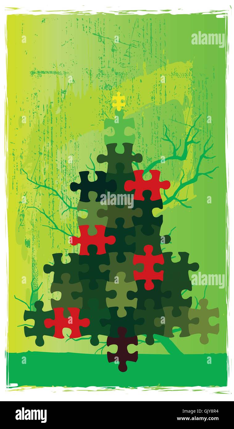 Christmas puzzle Stock Vector Images - Alamy