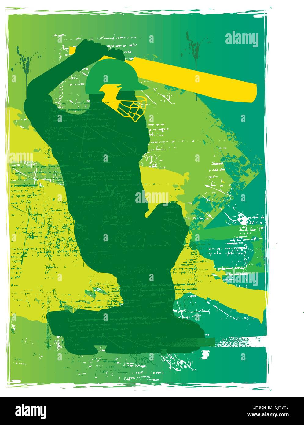 Cricketer vector hi-res stock photography and images - Alamy