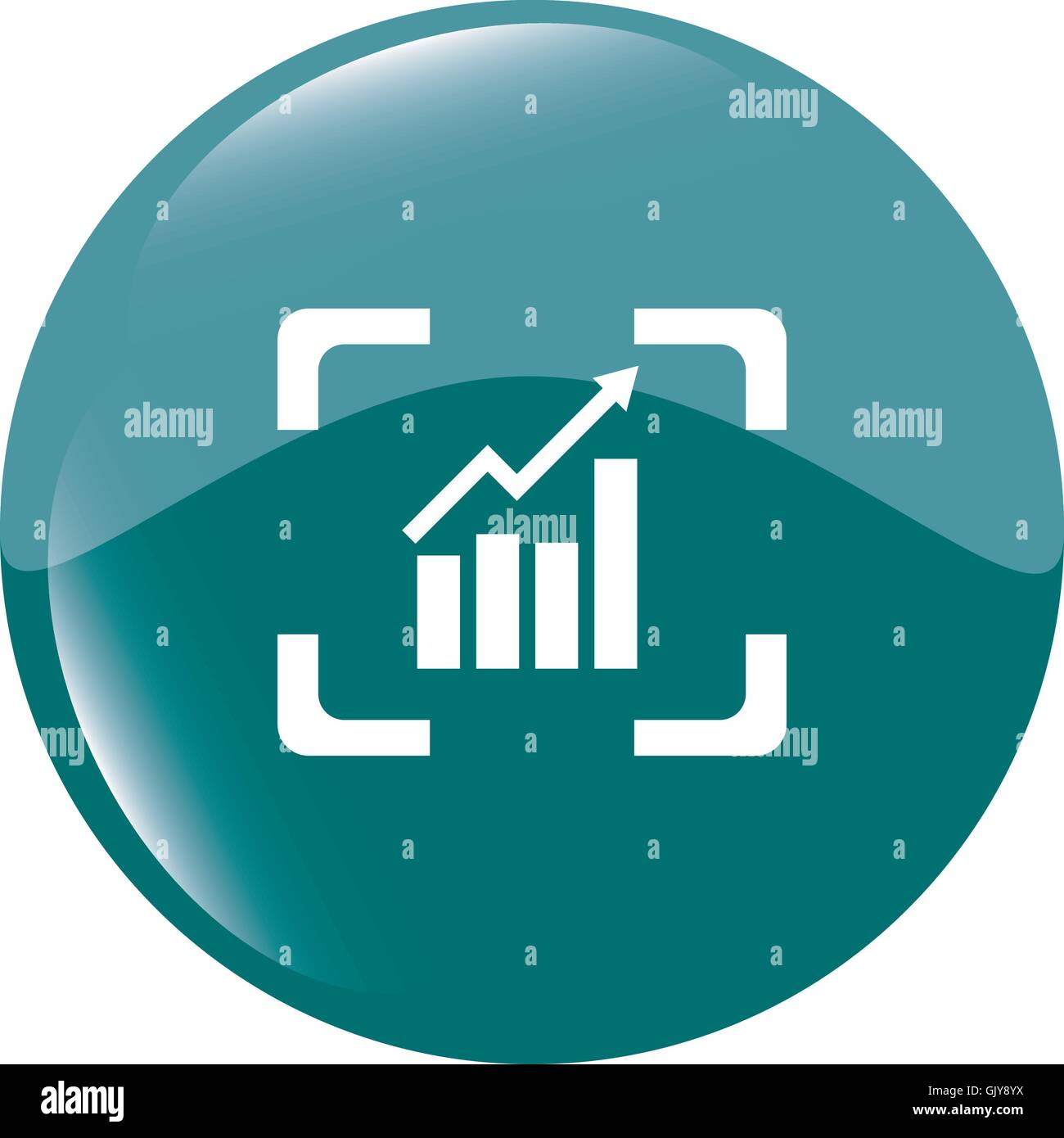 Graph chart sign icon. Diagram symbol. Statistics. Web button Stock ...