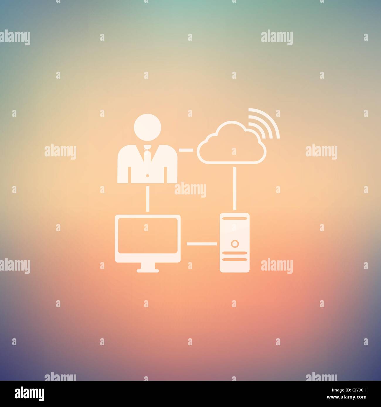 Internet advertisement screen Stock Vector Images - Alamy