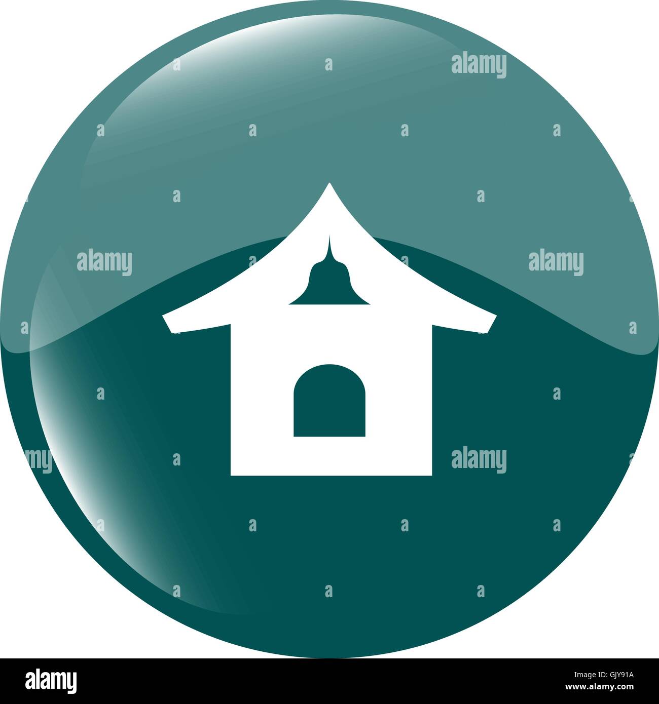 house web icon button Stock Vector Image & Art - Alamy