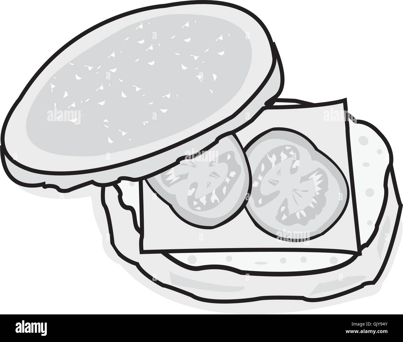 Juicy burger cheese fresh Stock Vector Images - Alamy