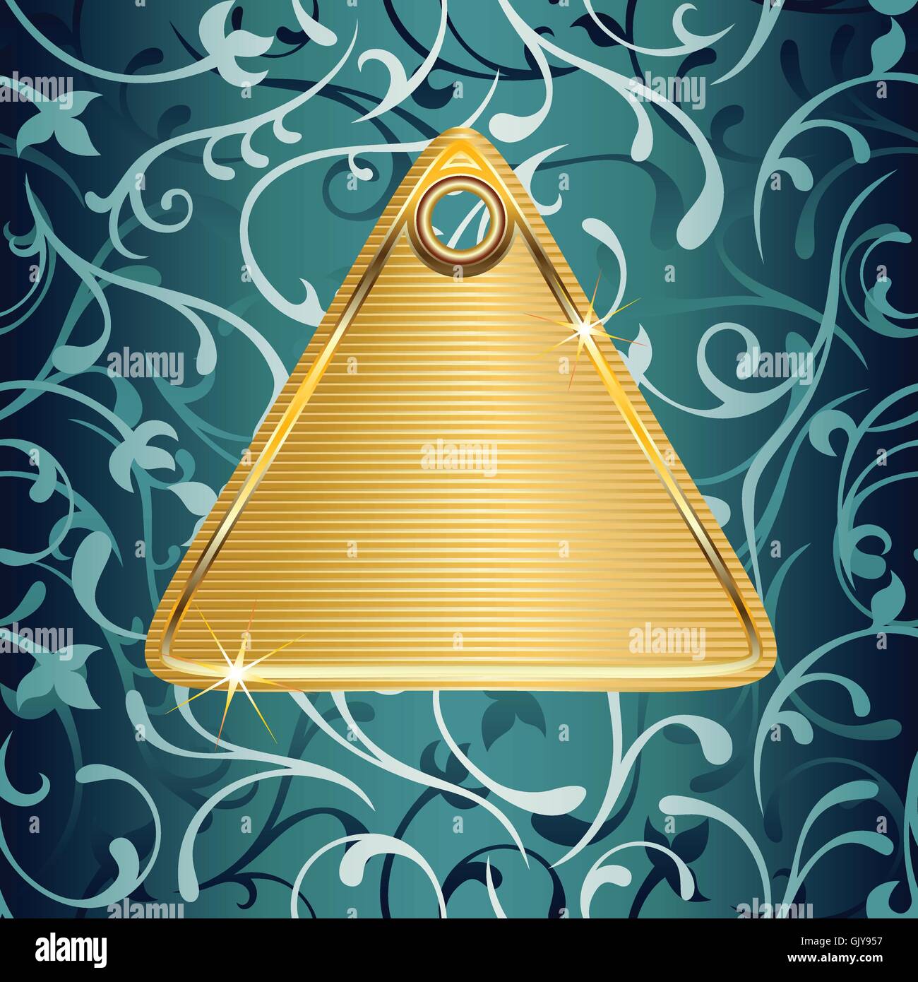 Golden tag Stock Vector Images - Alamy