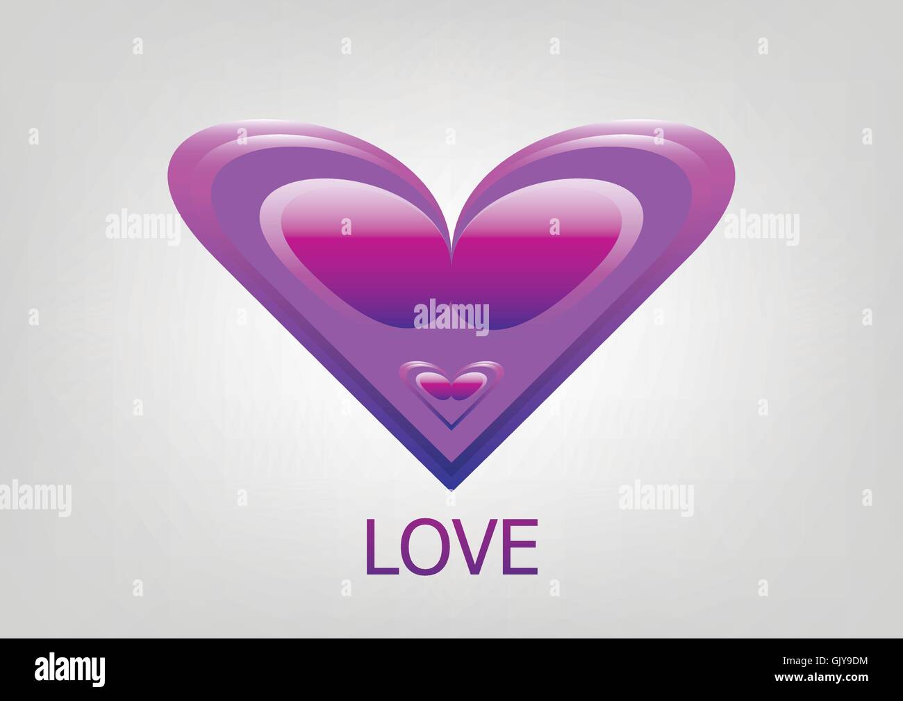 Creative heart icon vector Stock Vector Images - Alamy