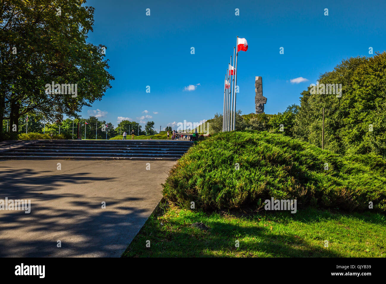 Westerplatte. Monument commemorating first battle of Second World War ...