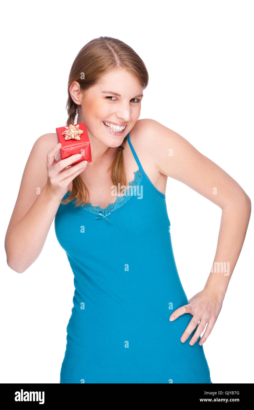 Gift surprise birthday hi-res stock photography and images - Alamy