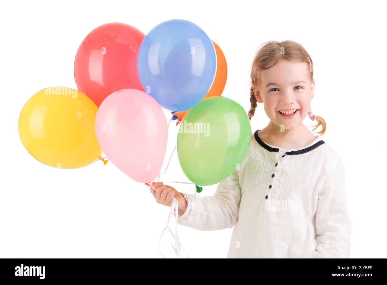 child with balloons Stock Photo - Alamy