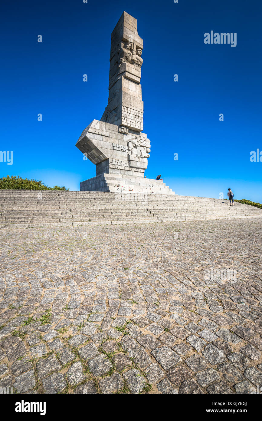 Westerplatte. Monument commemorating first battle of Second World War ...